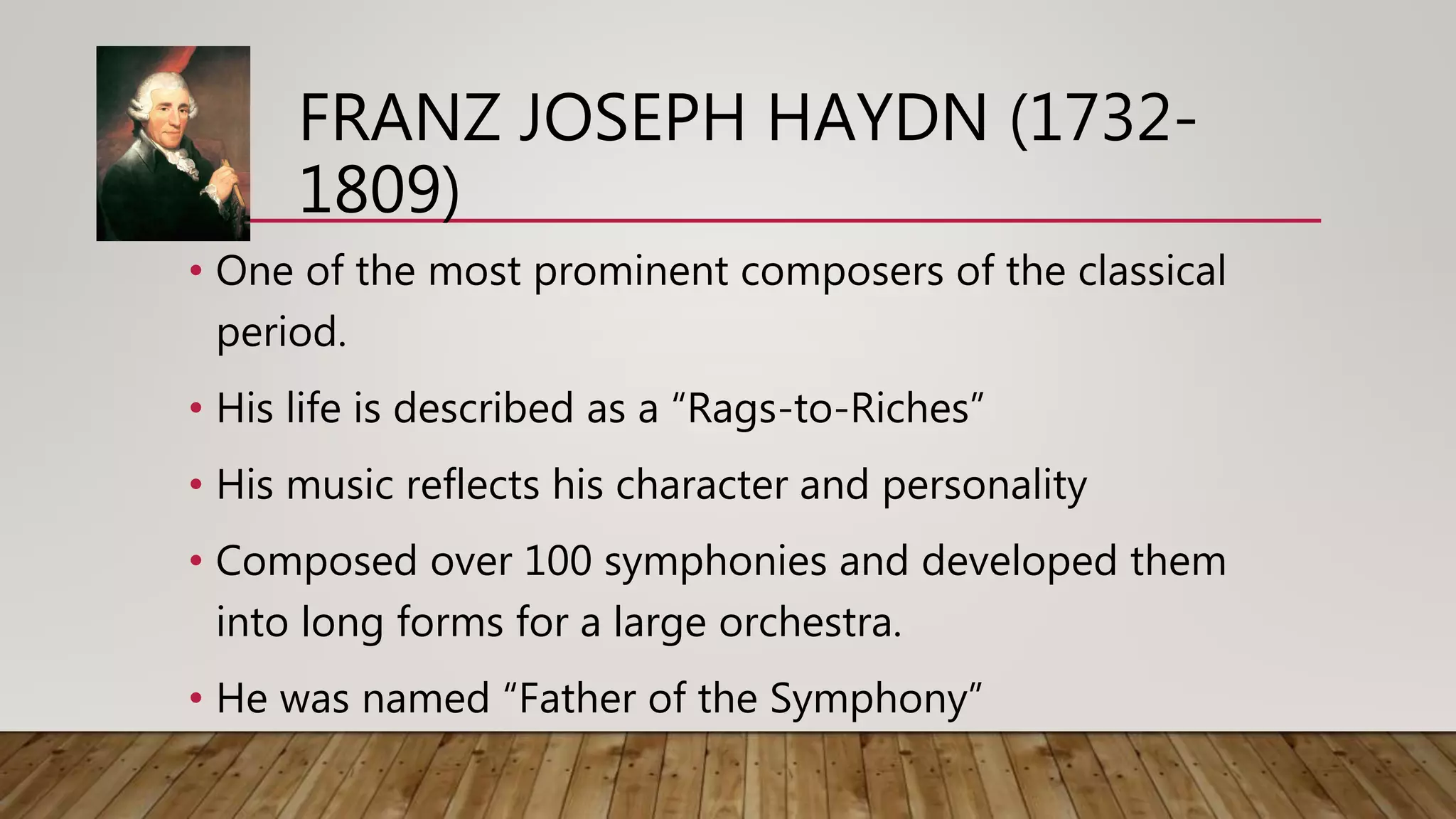 Music of the classical period | PPTX