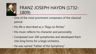 Music of the classical period | PPTX