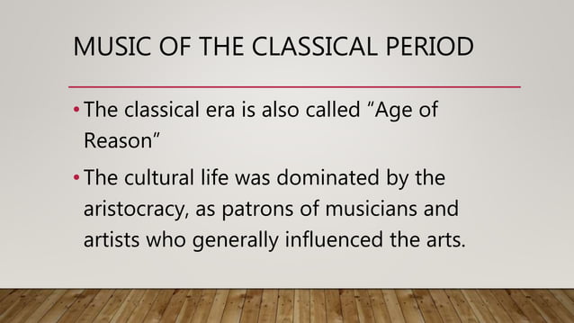 Music of the classical period | PPTX