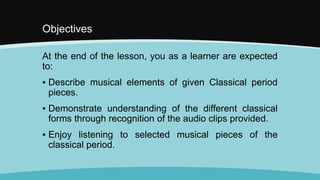 Music of the Classical Period (1750 –.pptx