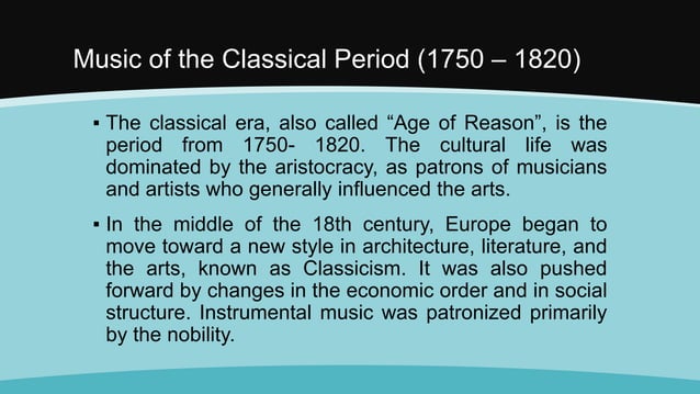 Music of the Classical Period (1750 –.pptx