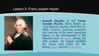 Music of the Classical Period (1750 –.pptx