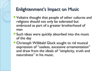 Music of the enlightenment | PPT