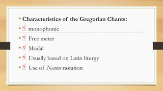 Music of the medieval, renaissance and baroque day 1 | PPTX