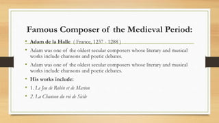 Music of the medieval, renaissance and baroque day 1 | PPTX