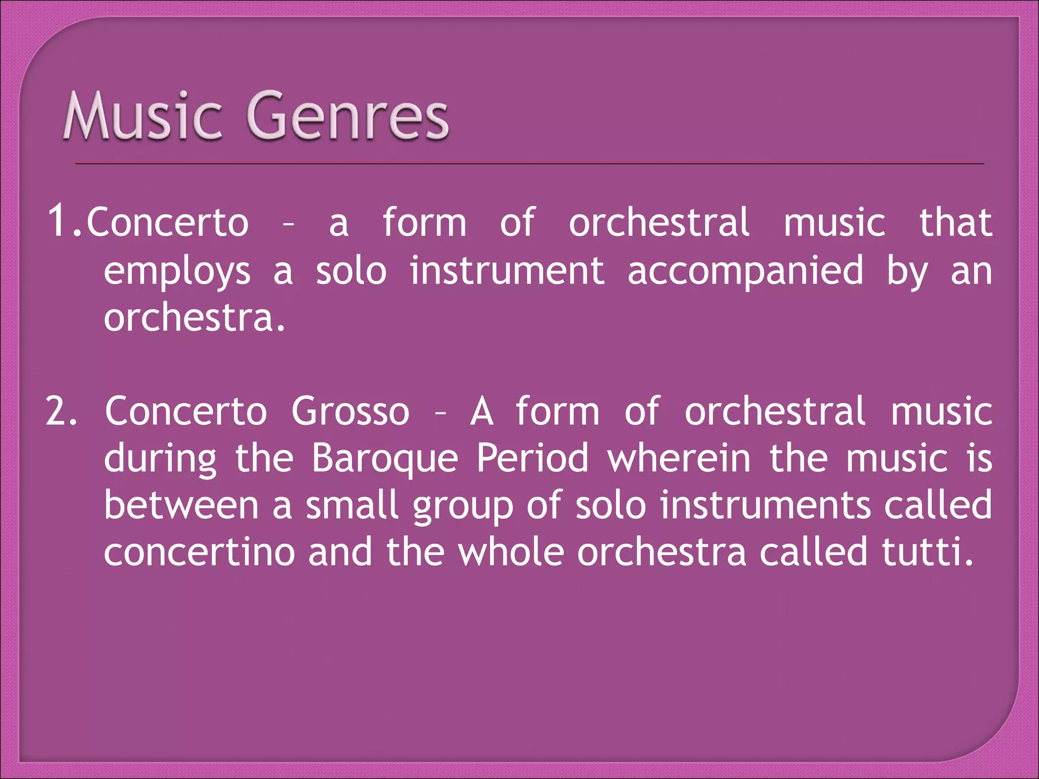 Music of the Medieval, Renaissance, Baroque music | PPT