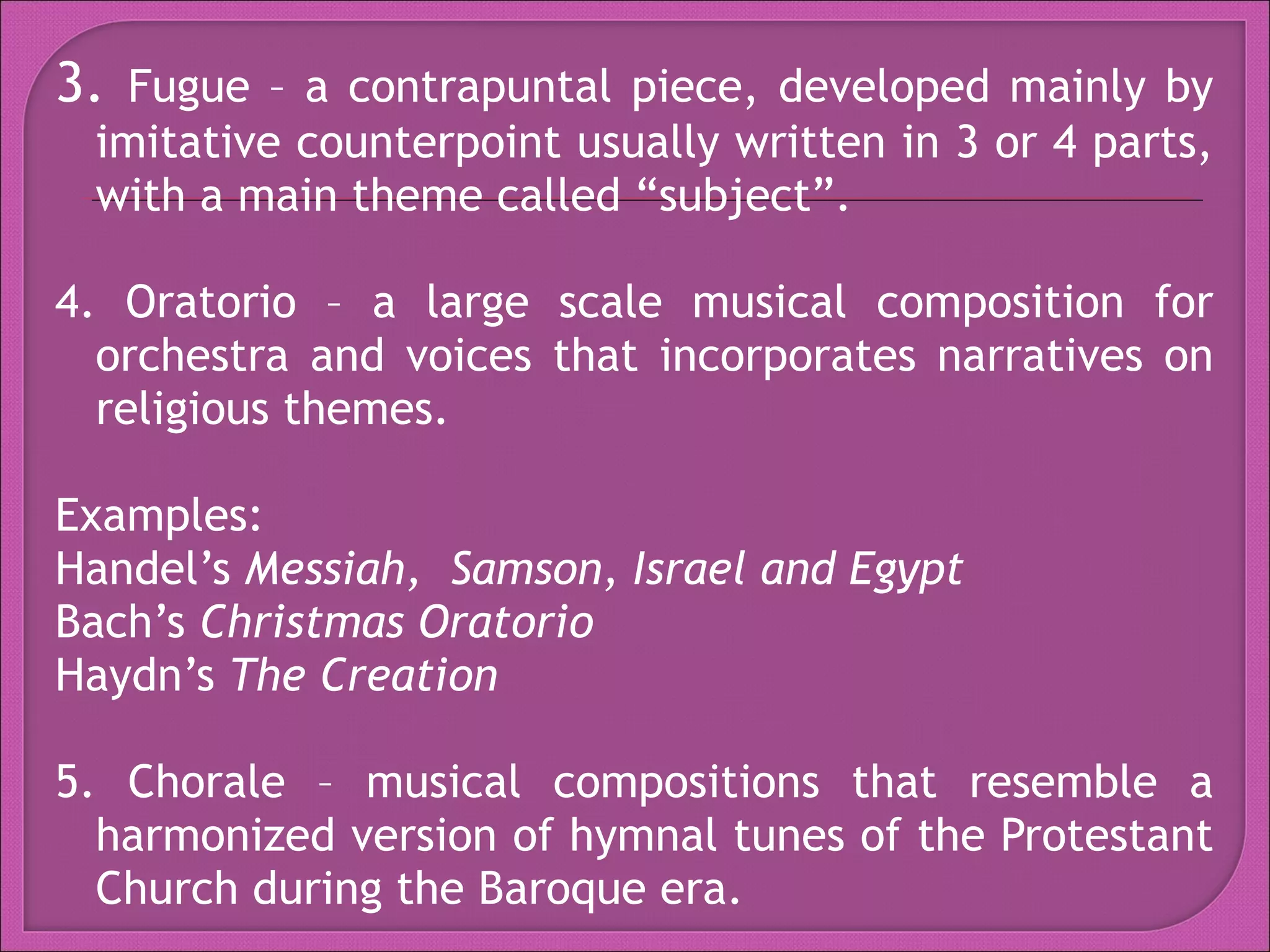 Music of the Medieval, Renaissance, Baroque music | PPT