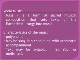 Music of the Medieval, Renaissance, Baroque music | PPT