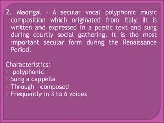 Music of the Medieval, Renaissance, Baroque music | PPT