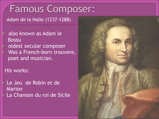 Medieval Composers Musicians