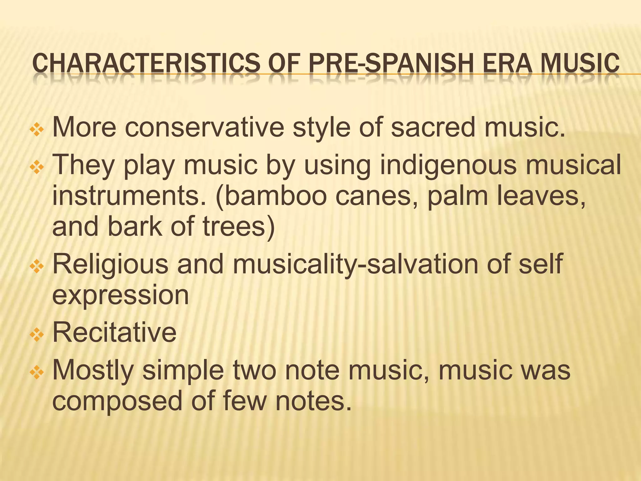 Music of the philippines during pre spanish era | PPTX