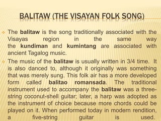 Music of the philippines during pre spanish era | PPTX