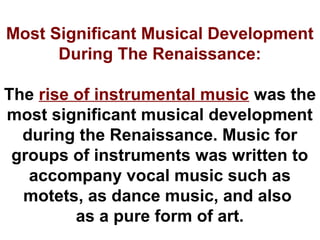 Music Of the Renaissance | PPT