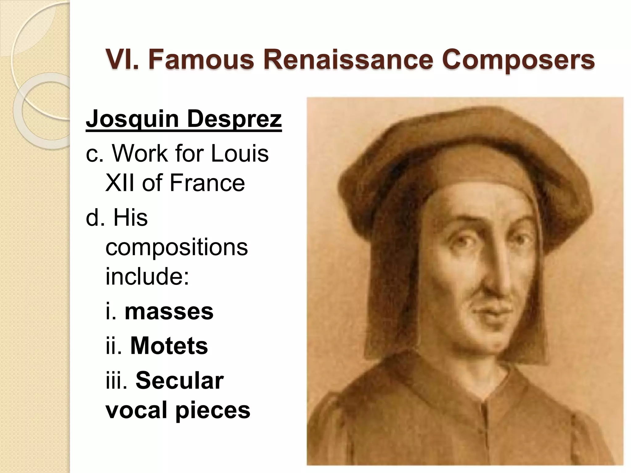 Music of the Renaissance Period | PPSX