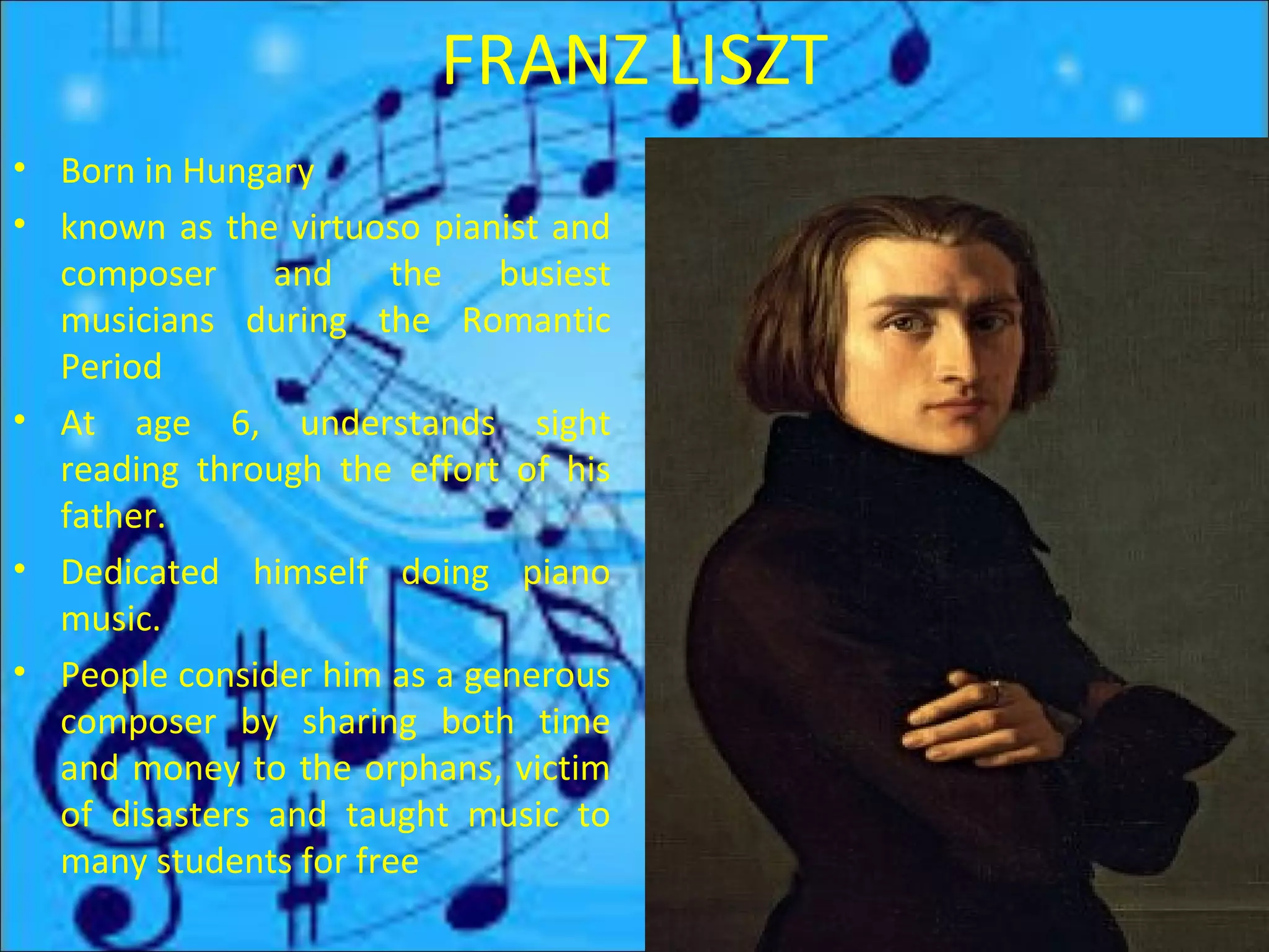 Music of the Romantic Period | PPT