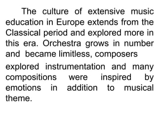 Music of the romantic period | PPTX