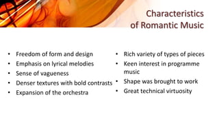 Music of the Romantic Period | PPTX