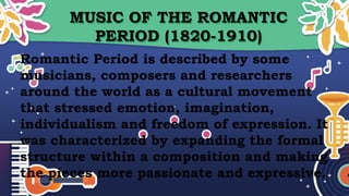MUSIC of the ROMANTIC PERIOD.pptx