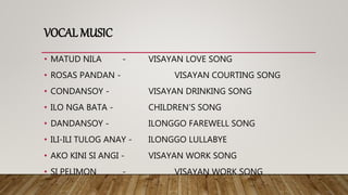 Music of the visayas | PPTX
