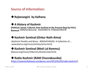 Music by Kashmiri Pandits | PPT