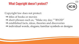 Copyright, Fair Use, Creative Commons, Public Domain | PPTX