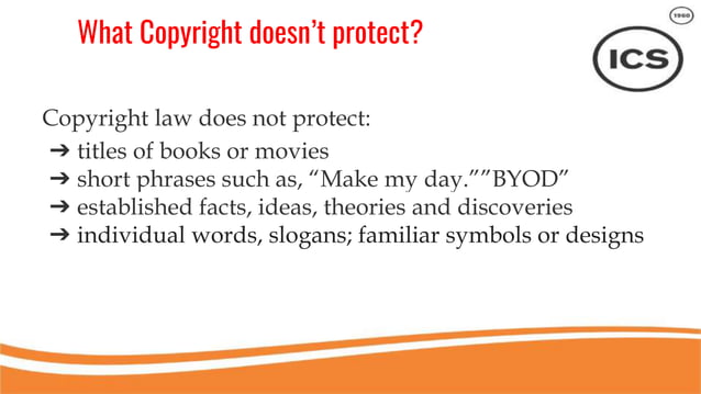 Copyright, Fair Use, Creative Commons, Public Domain | PPTX | Technology & Computing