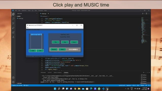 MUSIC PLAYER.pptx | Digital Audio | Computer Software and Applications