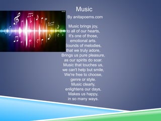Music poetry project | PPTX
