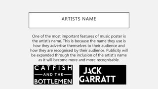 Music poster codes and conventions | PPTX