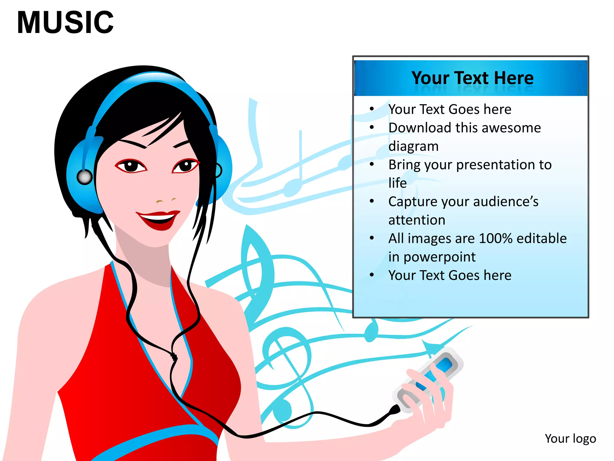 Music powerpoint presentation templates | PPTX
