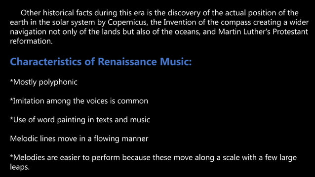 Musical Medieval, Renaissance and Baroque Periods | PPTX
