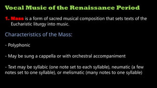 Musical Medieval, Renaissance and Baroque Periods | PPTX