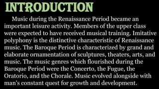 Musical Medieval, Renaissance and Baroque Periods | PPTX
