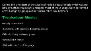 Musical Medieval, Renaissance and Baroque Periods | PPTX