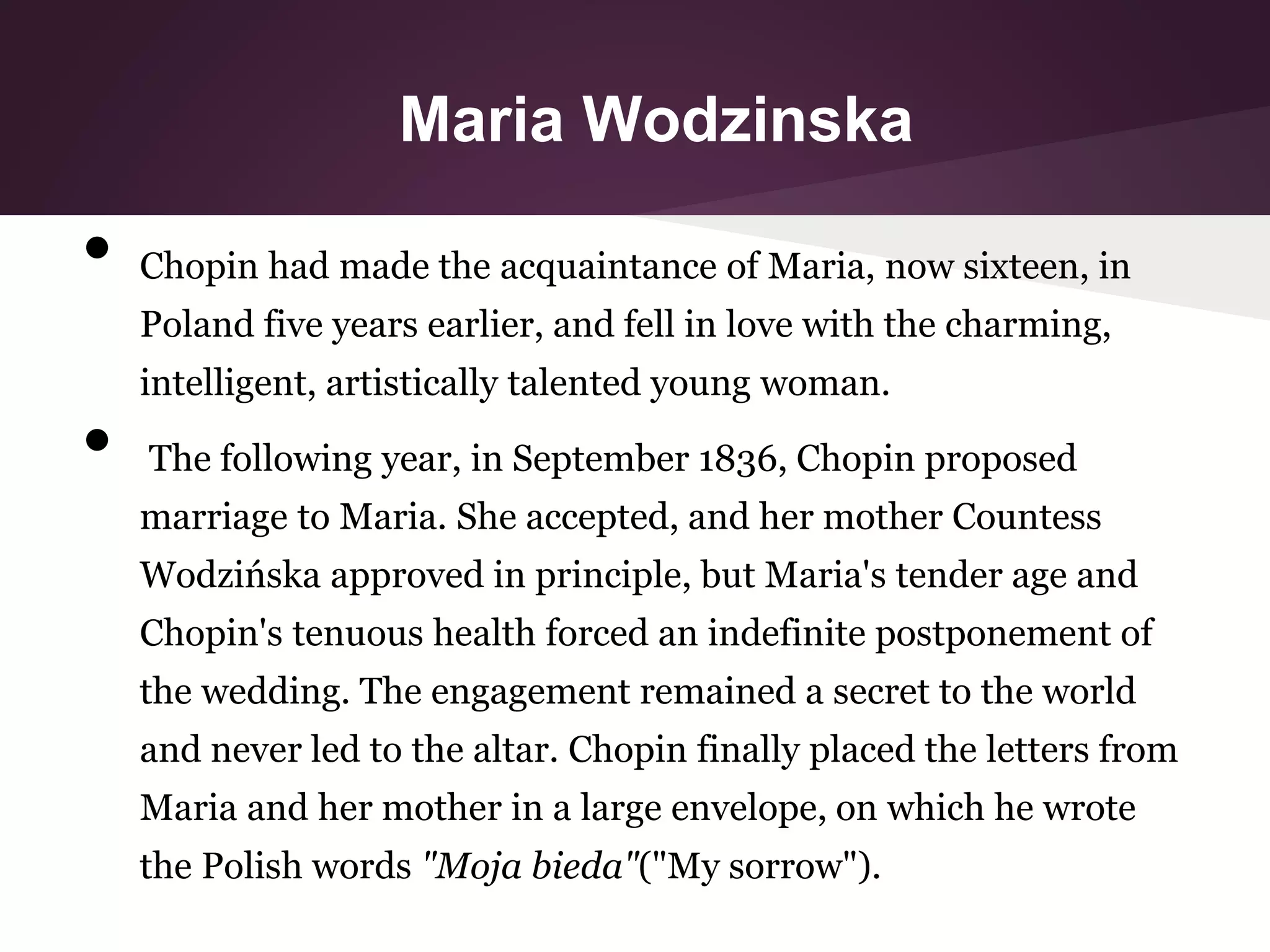 The Life of Frederic Chopin | PPTX