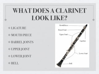 Music project - History of the Clarinet | PPT