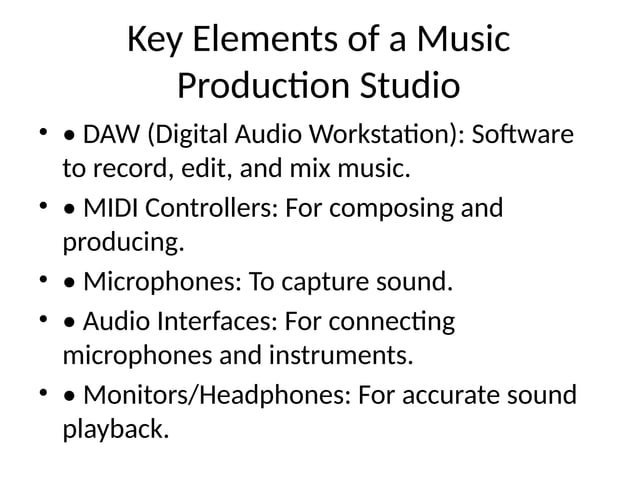 The Art and Science of Music Production: A Creative Journey | PPTX | Digital Audio | Computer ...
