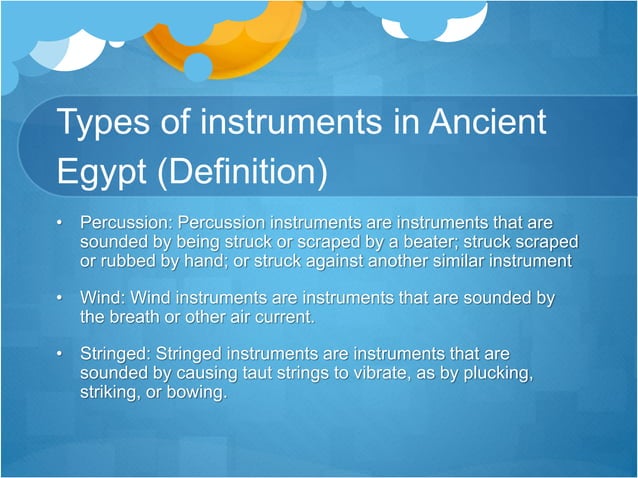 Ancient Egyptian Music | PPT