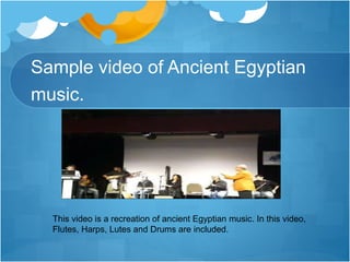 Music project ancient egyptian music | PPTX