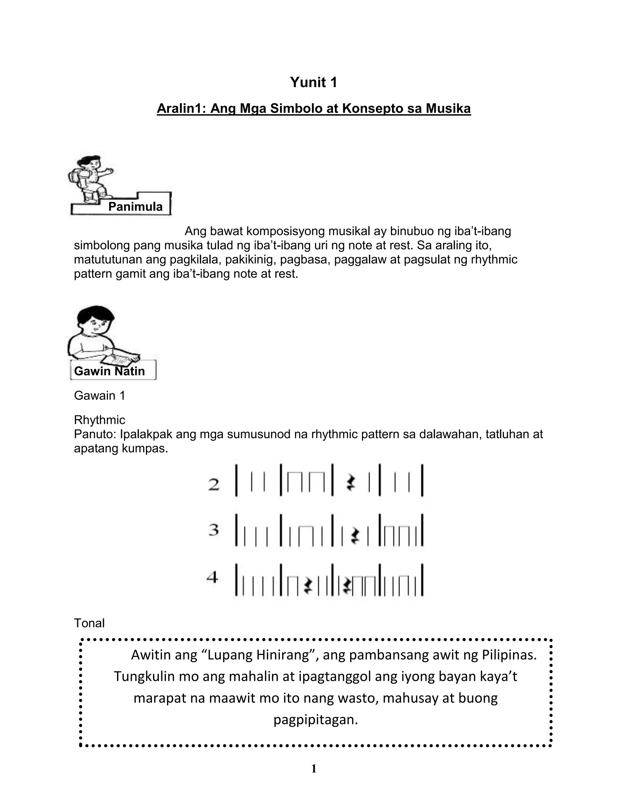 K TO 12 GRADE 5 LEARNER’S MATERIAL IN MUSIC (Q1-Q4) | PDF
