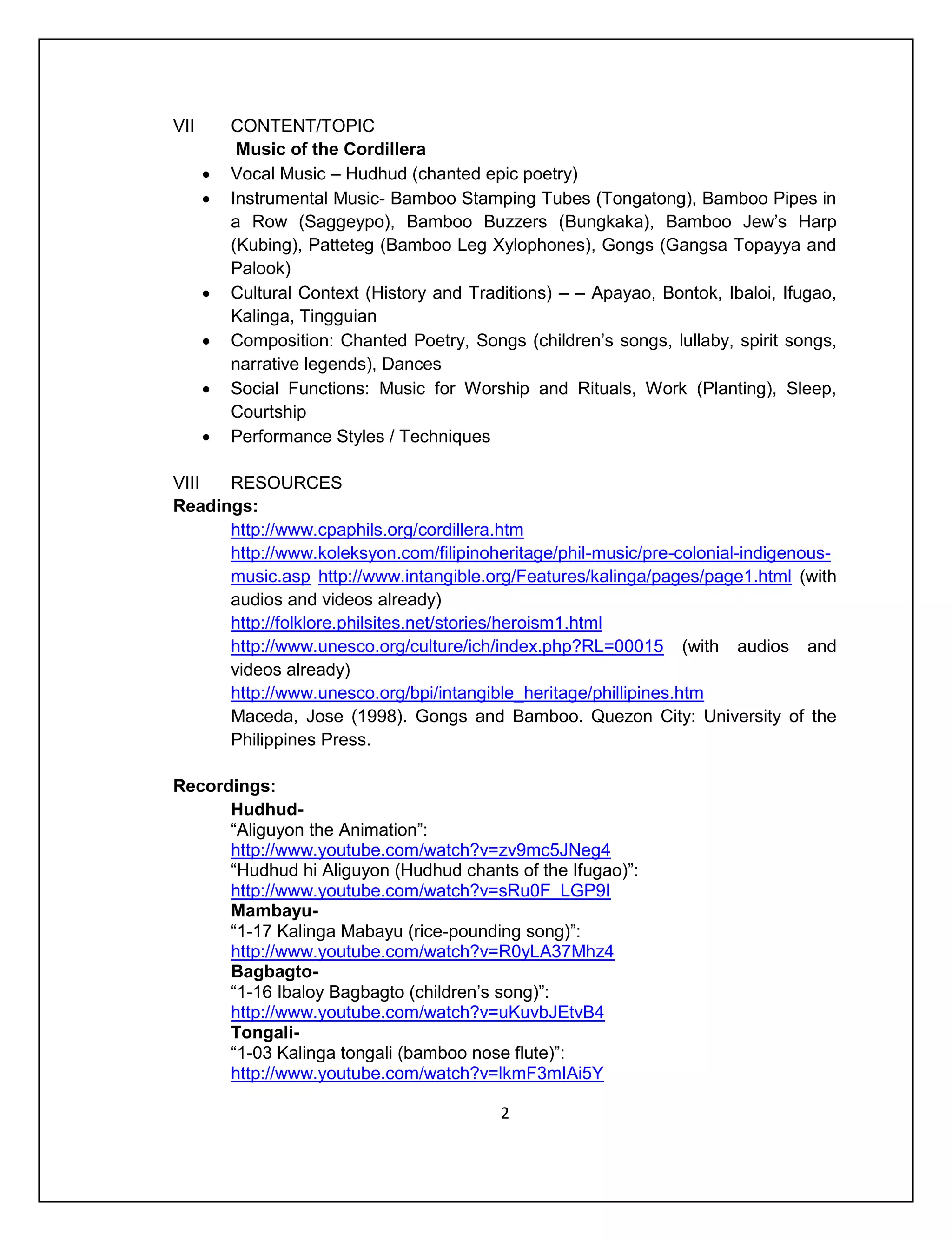 K TO 12 GRADE 7 LEARNING MODULE IN MUSIC (Q1-Q2) | PDF