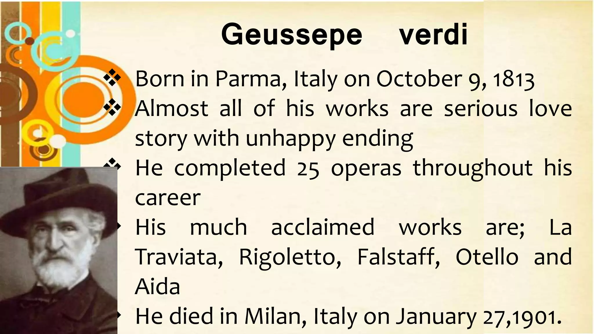 Vocal Music of the Romantic Period (Romantic Opera) | PPTX