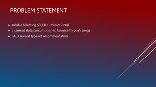 Music Recommendation System based on Python | PPTX