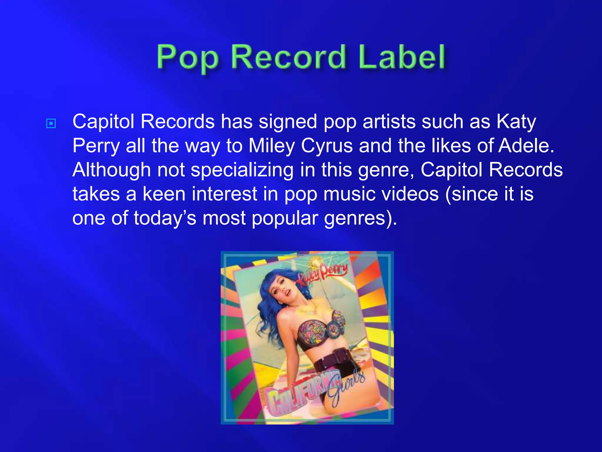 Music record labels | PPTX