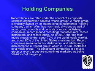 Music record labels | PPTX
