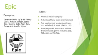 Music record labels 2 powerpoint | PPTX