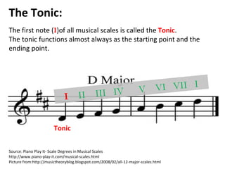 Music scale degrees gregory | PPT