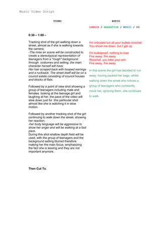 Music script draft 2 | DOCX