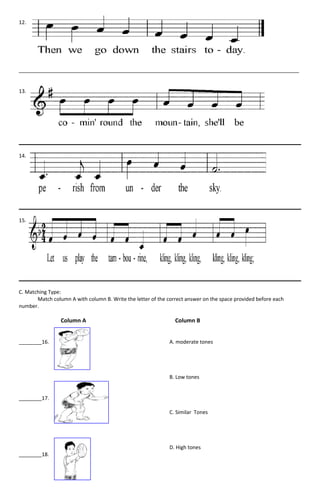 GRADE 3SECOND PERIODIC MUSIC | PDF
