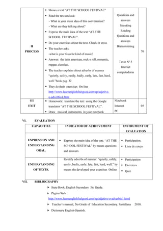 LEARNING SESSION PLAN | PDF
